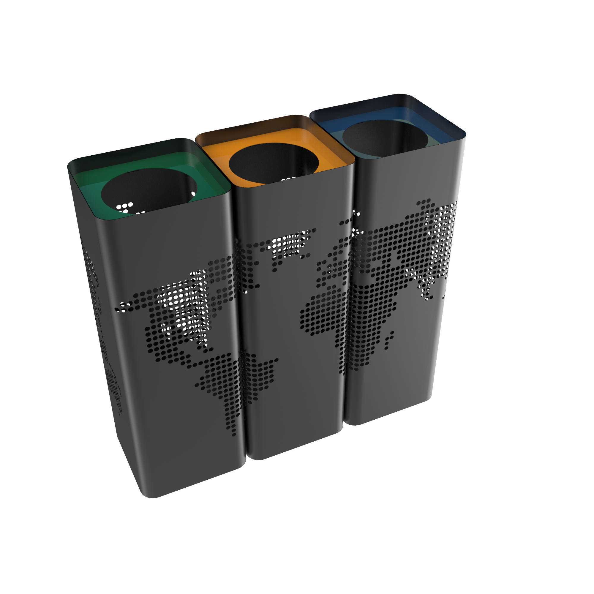 Metal Recycling Containers Containers Or Recycle Bins For Paper,