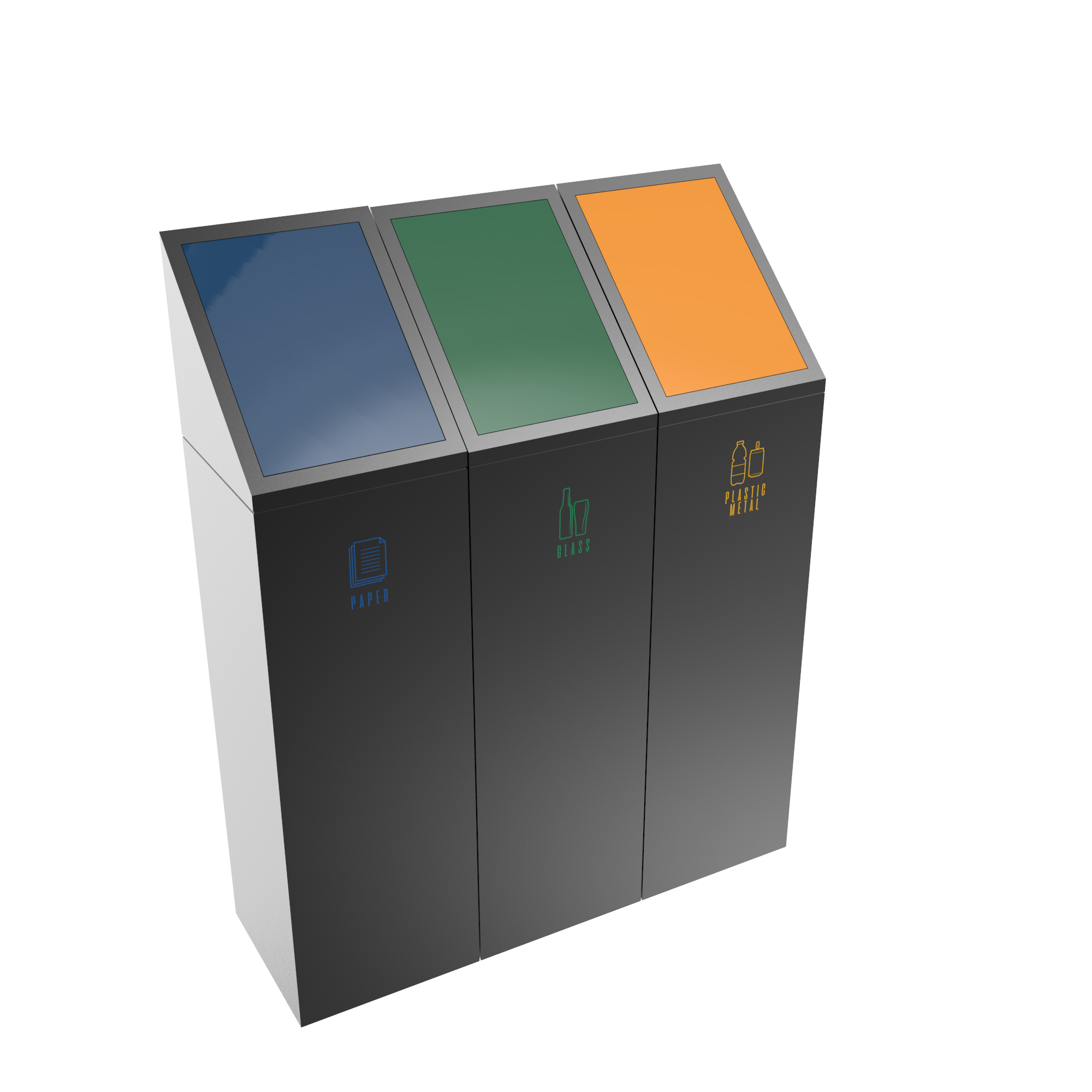 Modern design recycling bins - BINSIGNIA