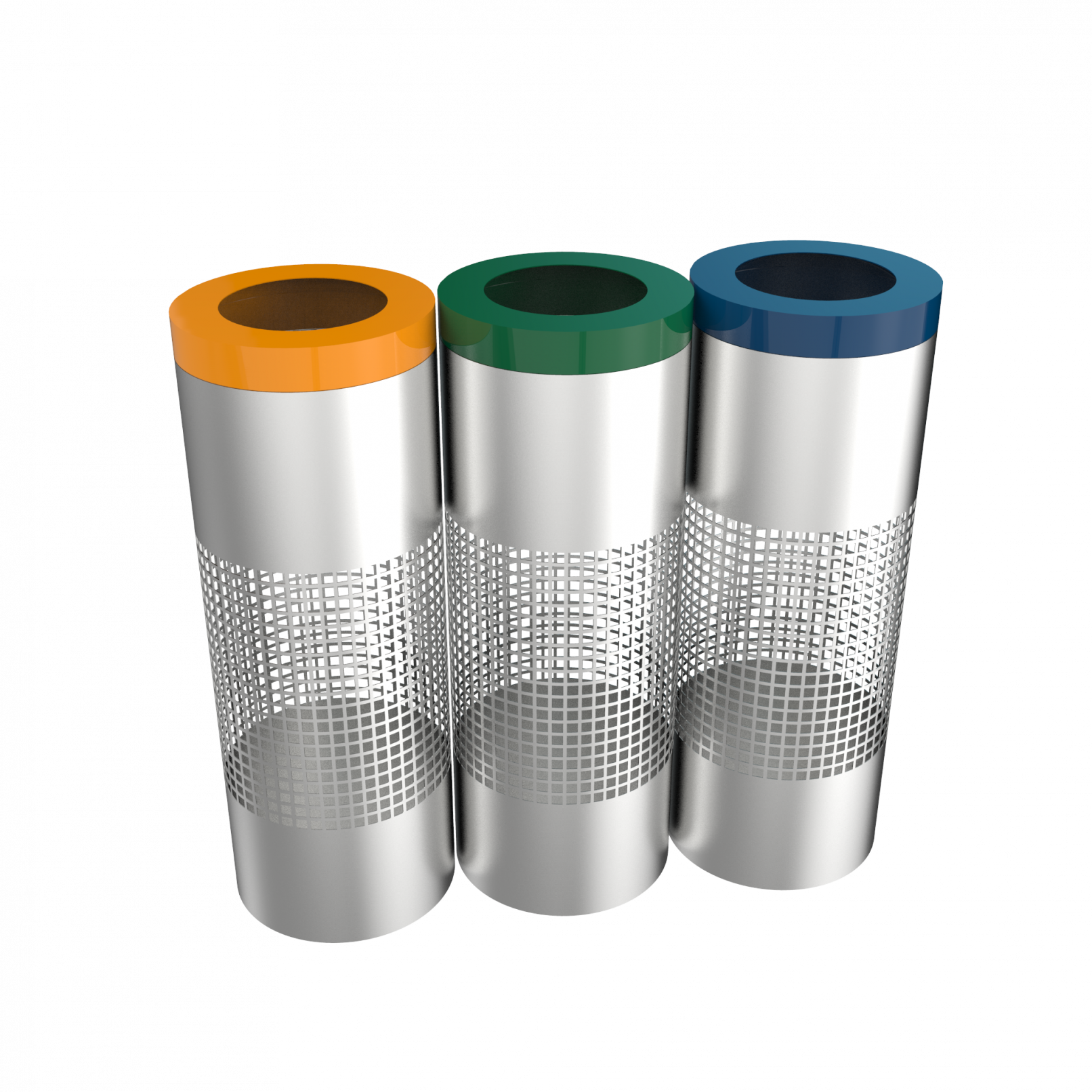 BELVEDERE SST stylish stainless steel recycle bins - Binsignia®