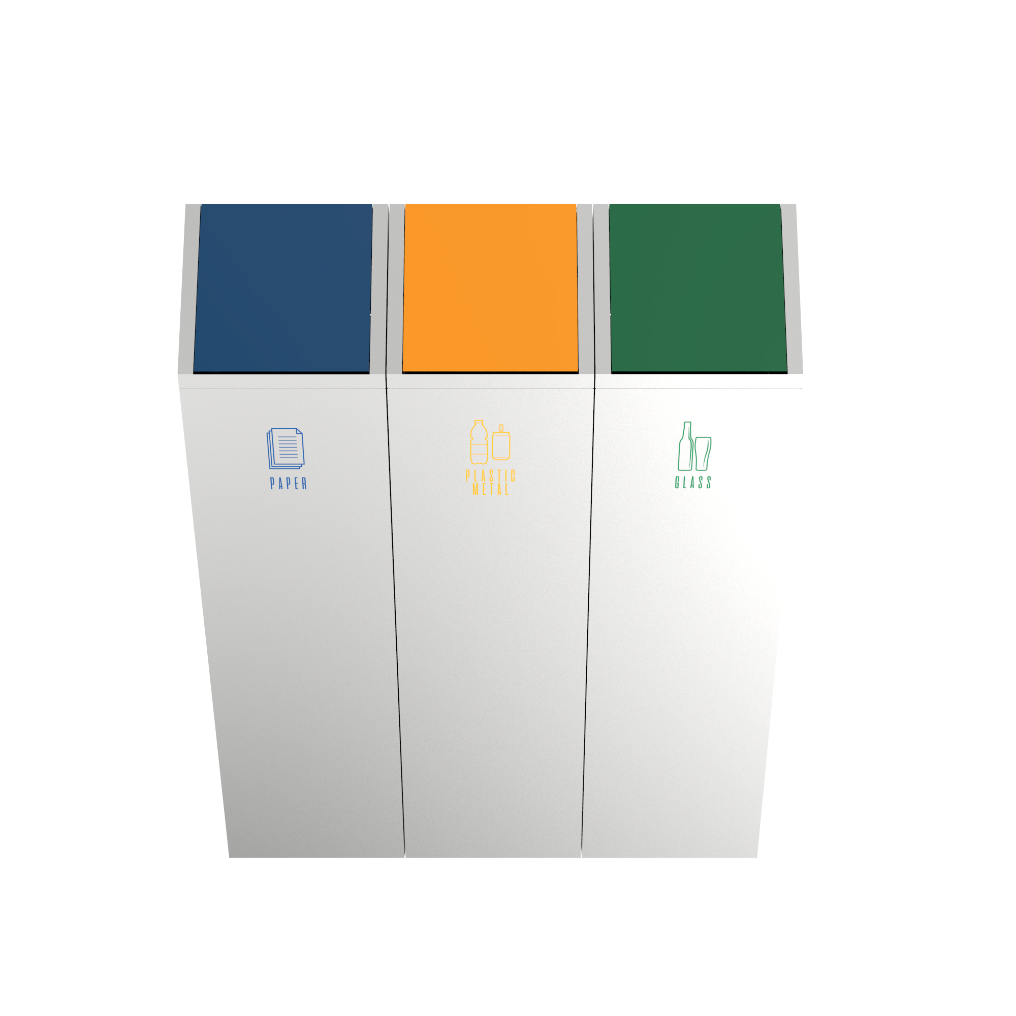 SCOPI SST stainless steel modern design recycle bins - Binsignia®