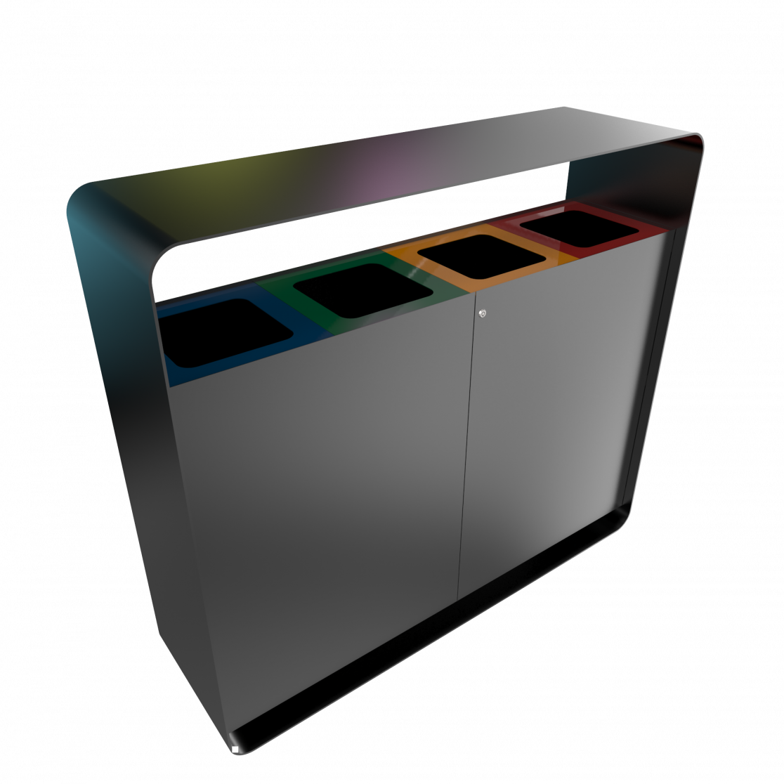 ARIZARO PC attractive design recycle waste bins in powder coated metal ...