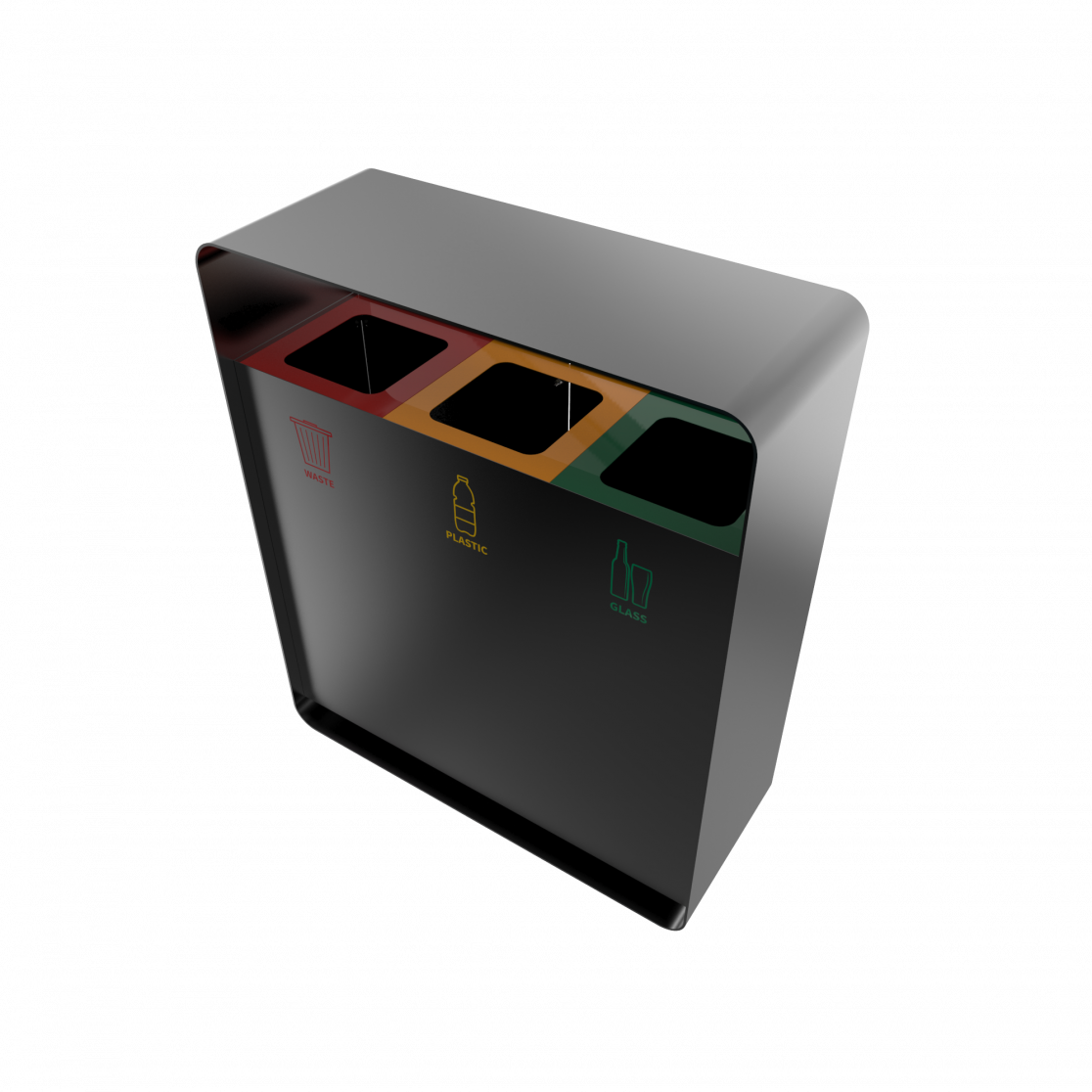 ARIZARO PC attractive design recycle waste bins in powder coated metal ...