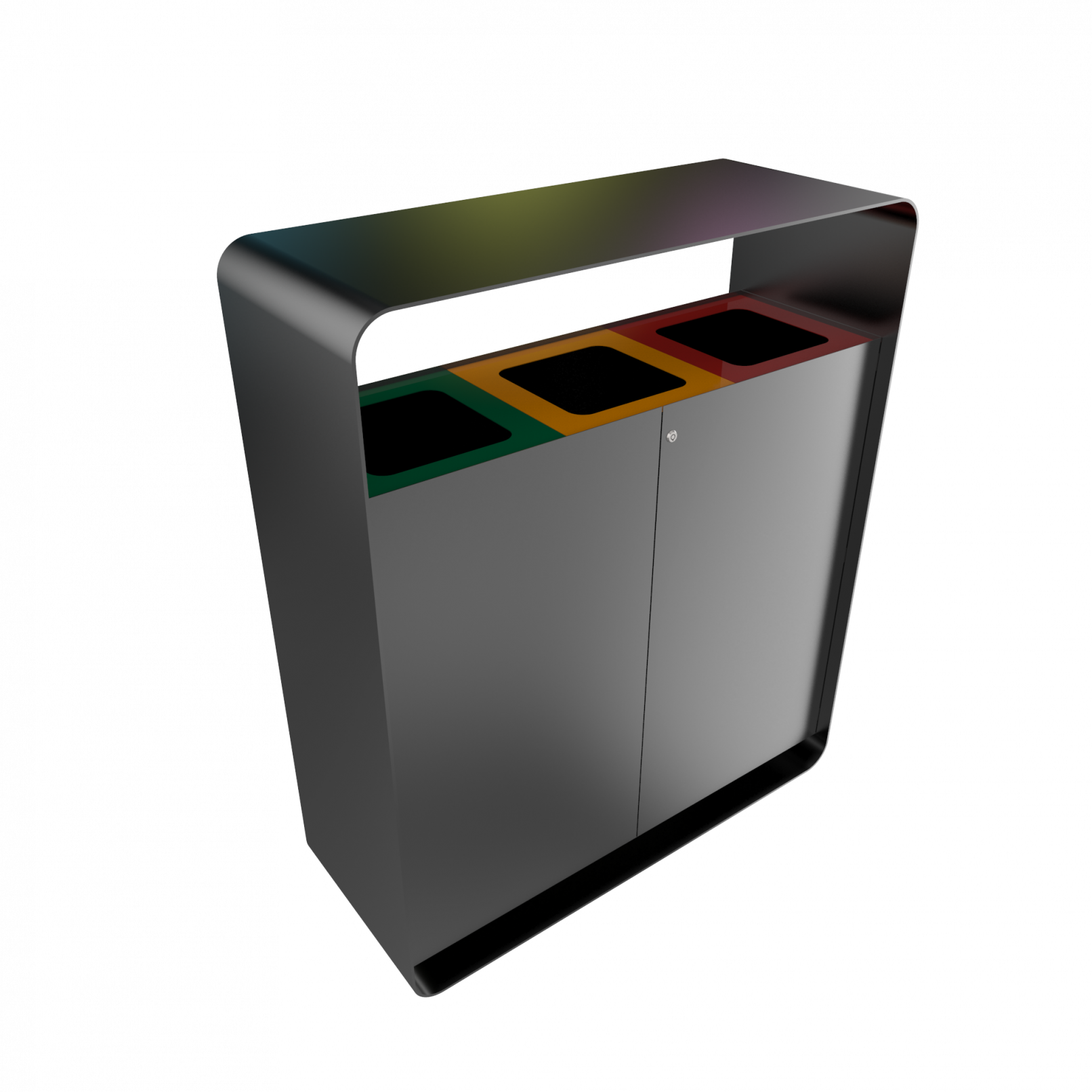 ARIZARO PC attractive design recycle waste bins in powder coated metal ...