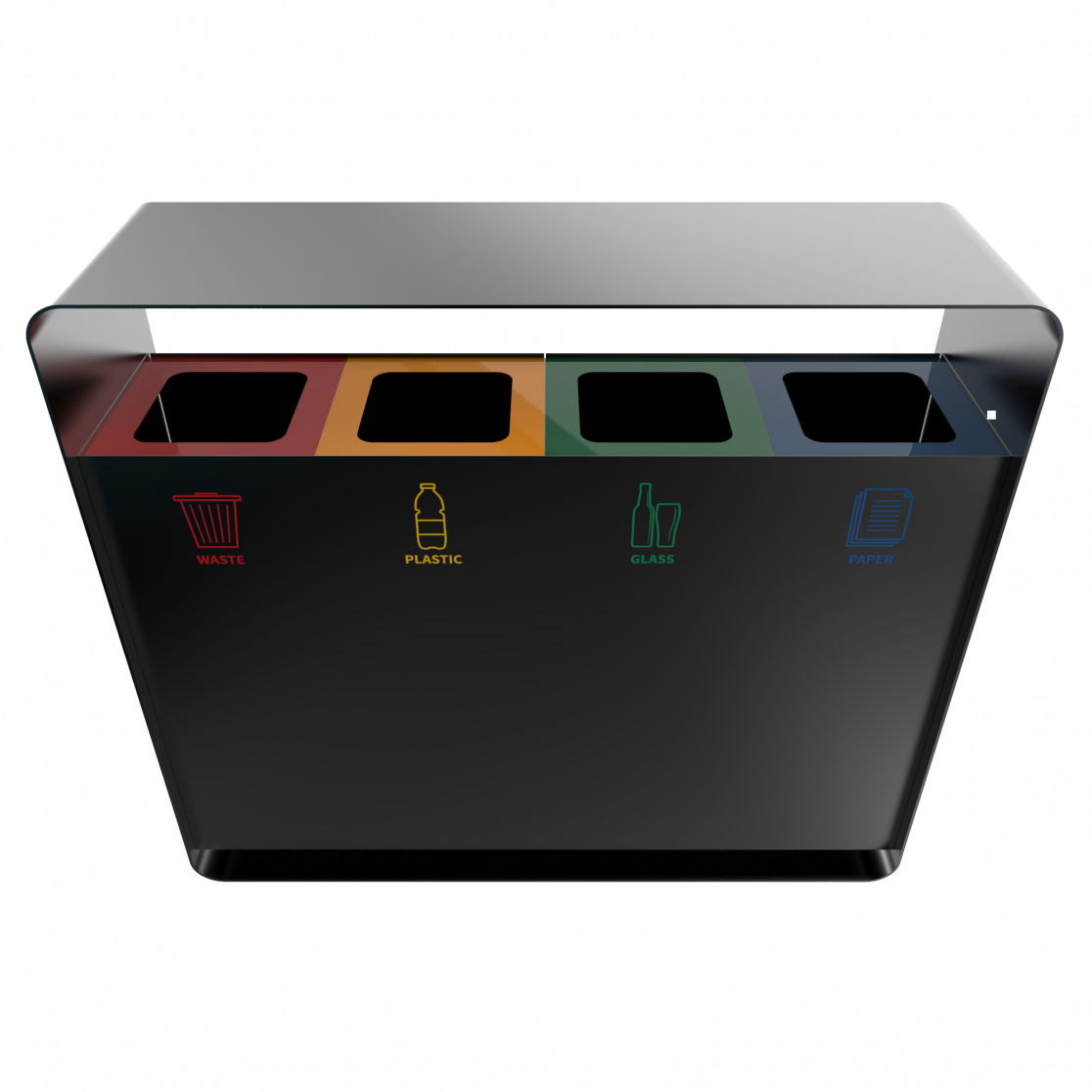 ARIZARO PC attractive design recycle waste bins in powder coated metal ...