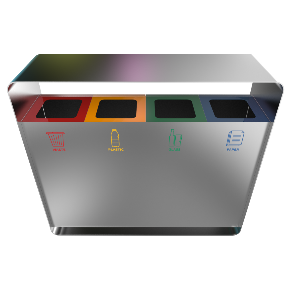 ARIZARO SST attractive design recycle waste bins in stainless steel ...