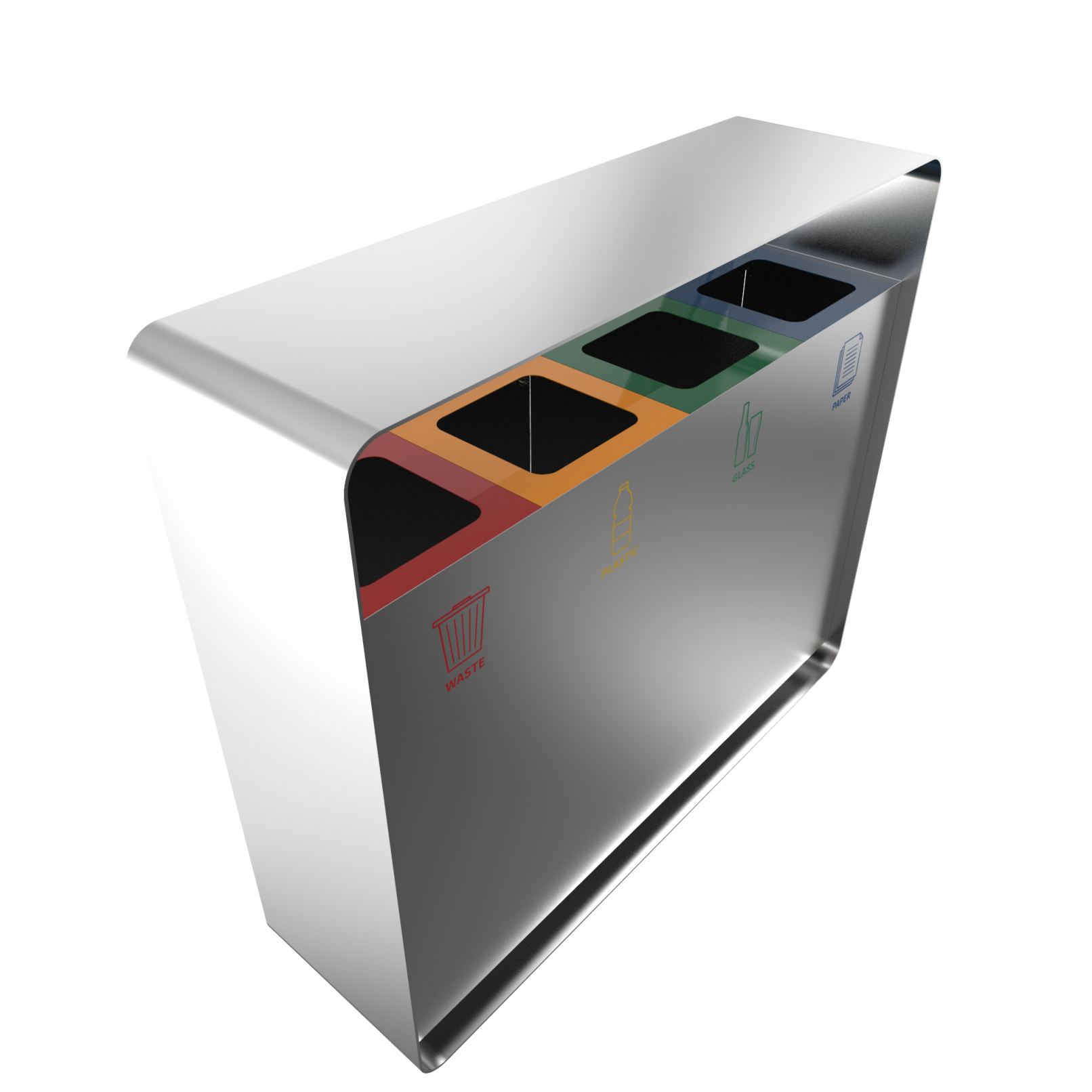 ARIZARO SST attractive design recycle waste bins in stainless steel ...