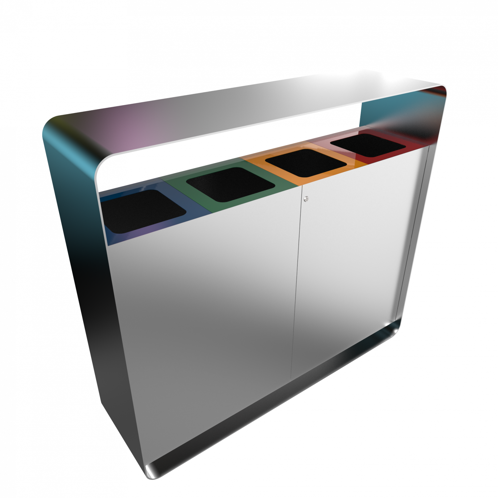 ARIZARO SST attractive design recycle waste bins in stainless steel ...