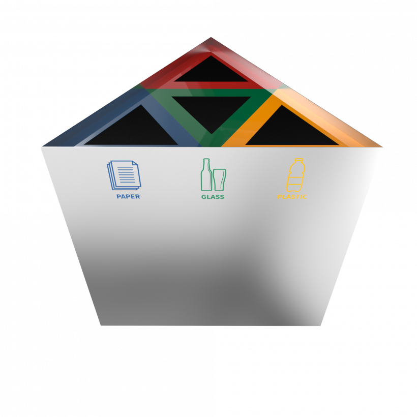 KUNKA SST elegant 4 compartments recycling bins in stainless steel ...