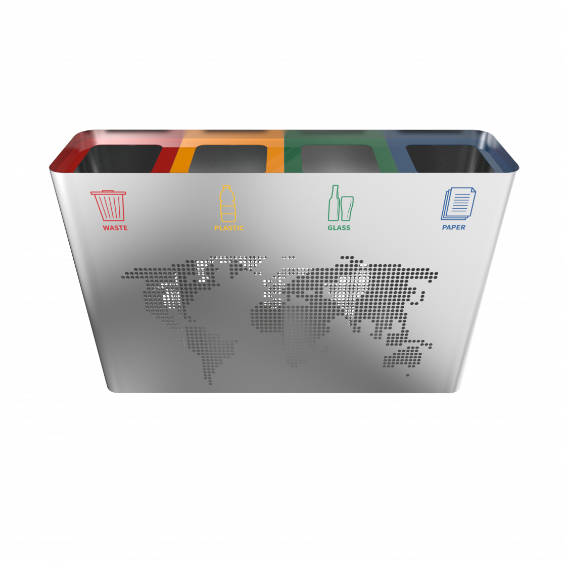 MISTI SST modern design stainless steel recycle bins - Binsignia®