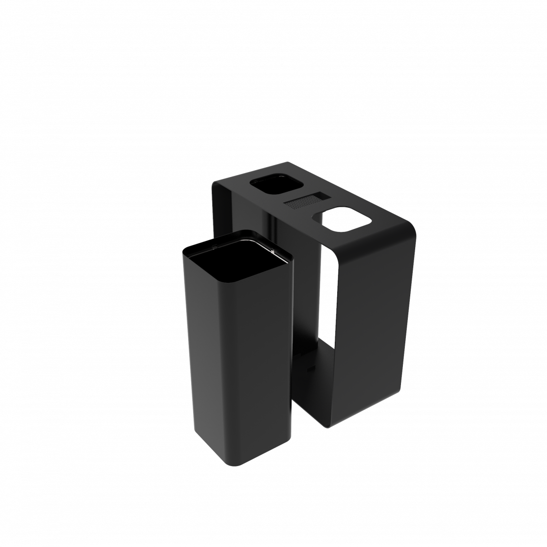 PARRAL PC elegant outdoor sheet metal recycling station with ashtray ...