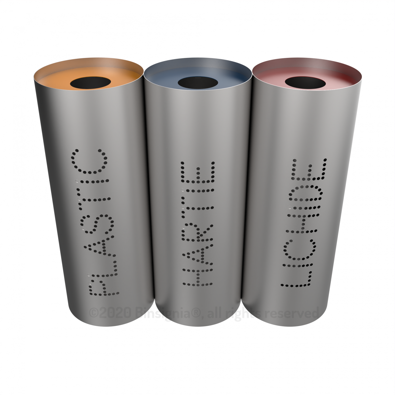 MUNDIN SST stylish recycle bins in stainless steel - Binsignia®