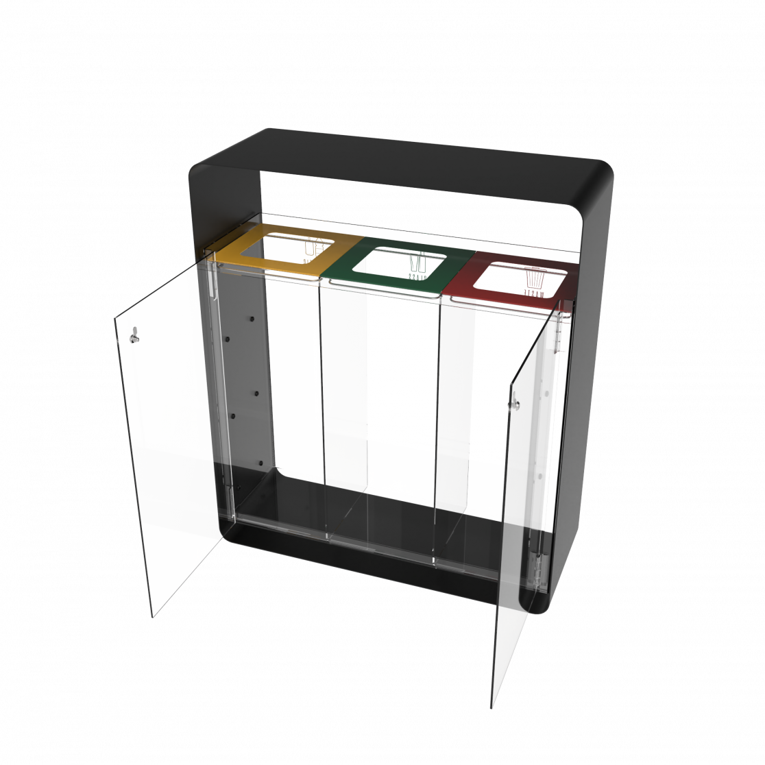 ARIZARO CRYSTAL PC modern design powder coated metal and Plexiglas ...