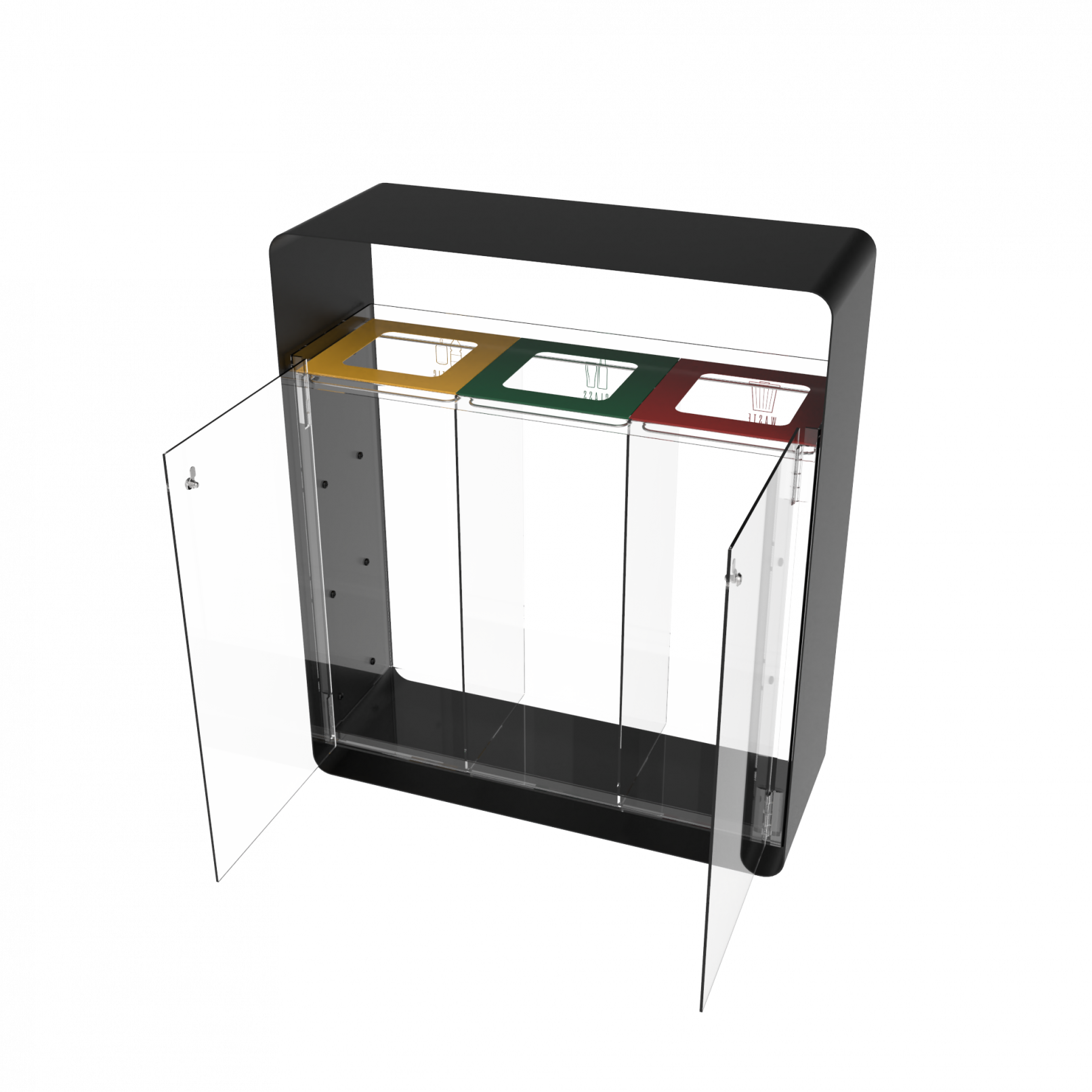 ARIZARO CRYSTAL PC modern design powder coated metal and Plexiglas ...